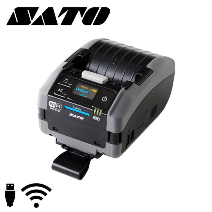 Sato PW208NX labelprinter met batterij 203dpi USB/WLAN/bluetooth | DCP