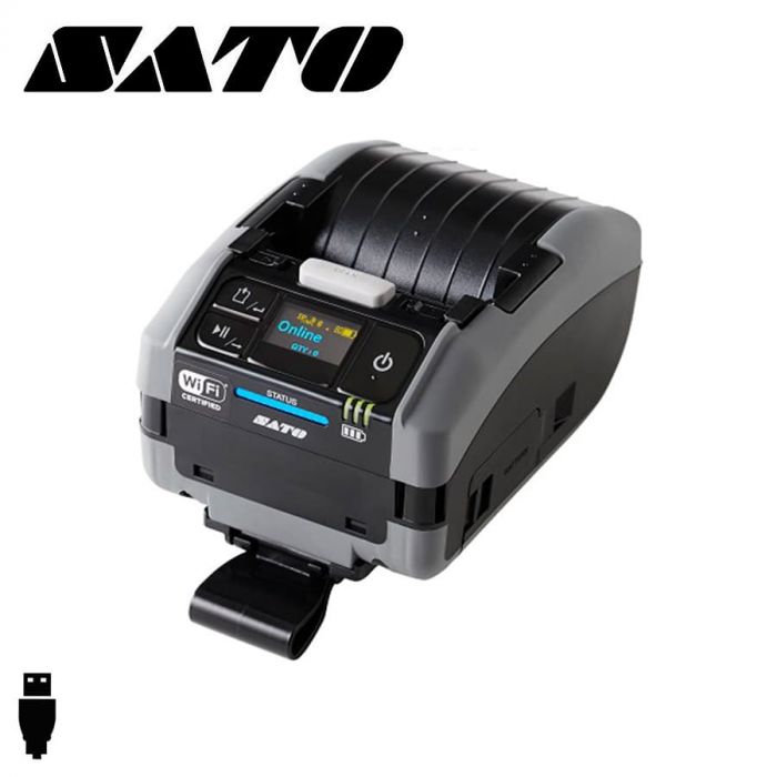Sato PW208NX labelprinter met batterij 203dpi USB/bluetooth | DCP